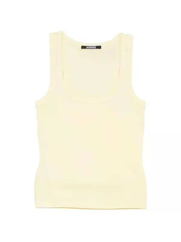 Jacquemus Ribbed-knit Logo-patch Vest