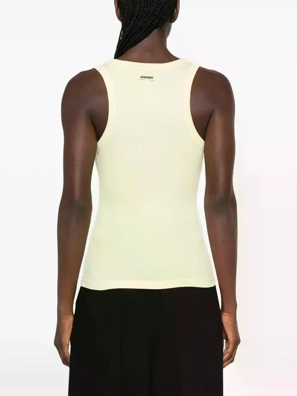 Jacquemus Ribbed-knit Logo-patch Vest