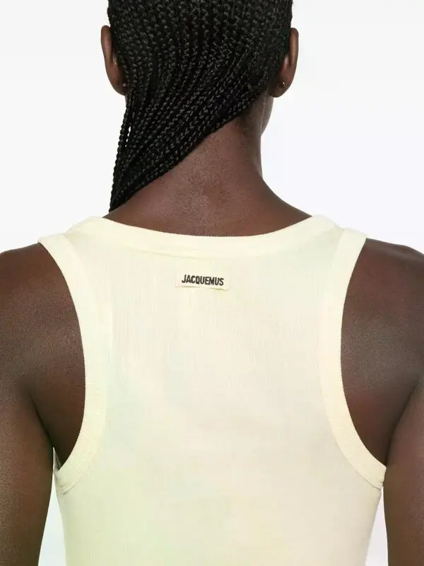 Jacquemus Ribbed-knit Logo-patch Vest