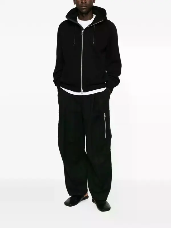 Sacai Zip-up Drawstring Hoodie