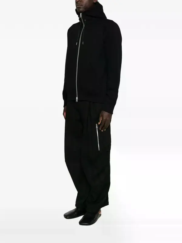 Sacai Zip-up Drawstring Hoodie