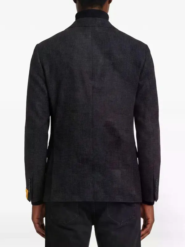 Tagliatore New York Houndstooth-pattern Blazer - Grey