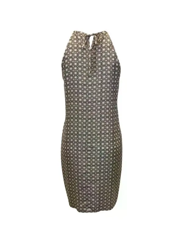 Max Mara Geometric-print Halter Dress