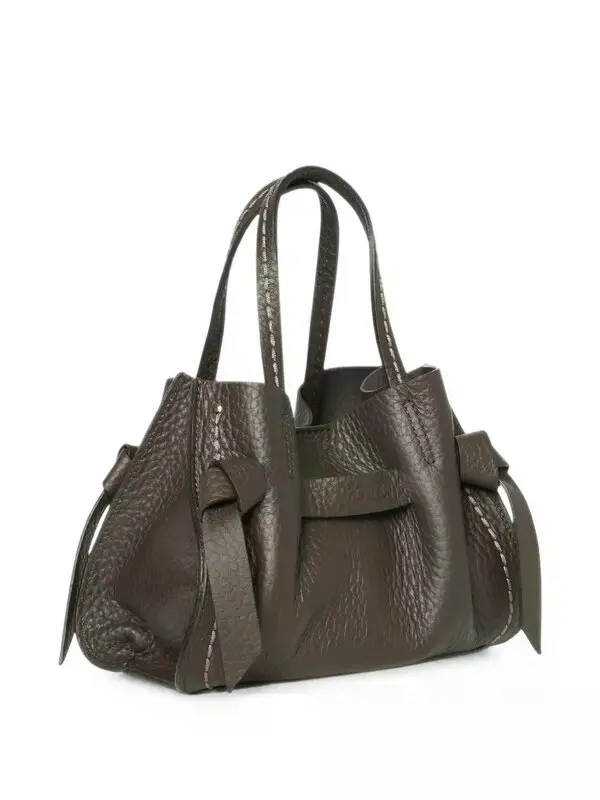 VISONA` Vittorina Leather Tote Bag