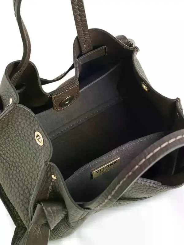 VISONA` Vittorina Leather Tote Bag