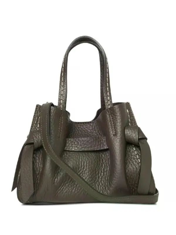 VISONA` Visona Leather Tote Bag - Green