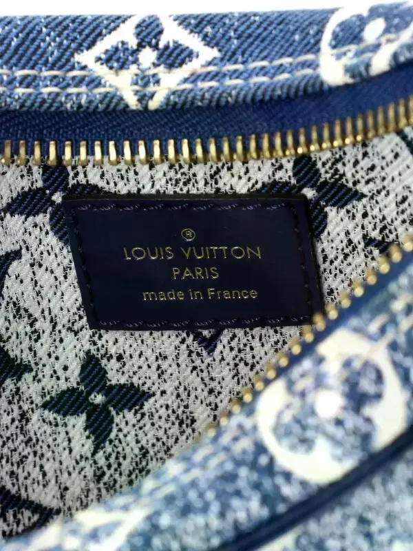 LOUIS VUITTON Loop Monogram Jacquard Denim Hobo Bag - Blue