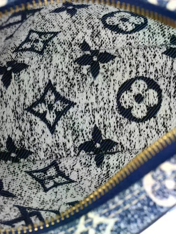 LOUIS VUITTON Loop Monogram Jacquard Denim Hobo Bag - Blue