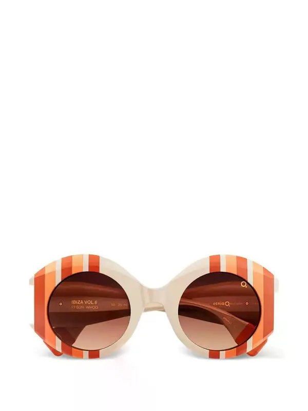 ETNIA BARCELONA Ibiza 12 Striped Sunglasses - Neutrals