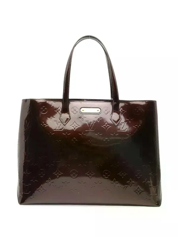 LOUIS VUITTON Monogram Vernis Wilshire Mm Tote Bag - Purple