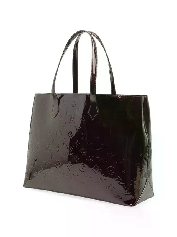 LOUIS VUITTON Monogram Vernis Wilshire Mm Tote Bag - Purple