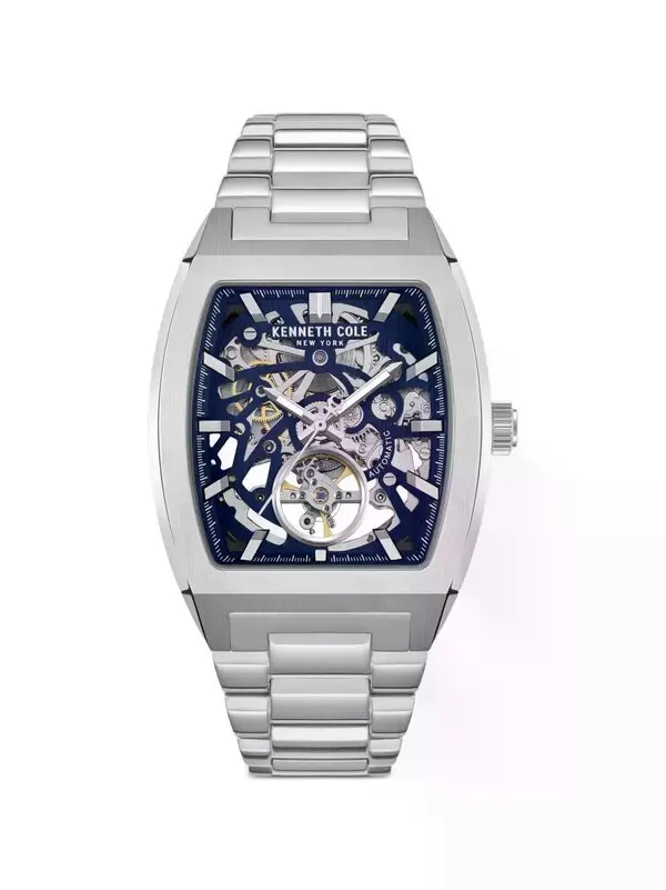 KENNETH COLE Skeleton-dial Tonneau-face 40mm Watch