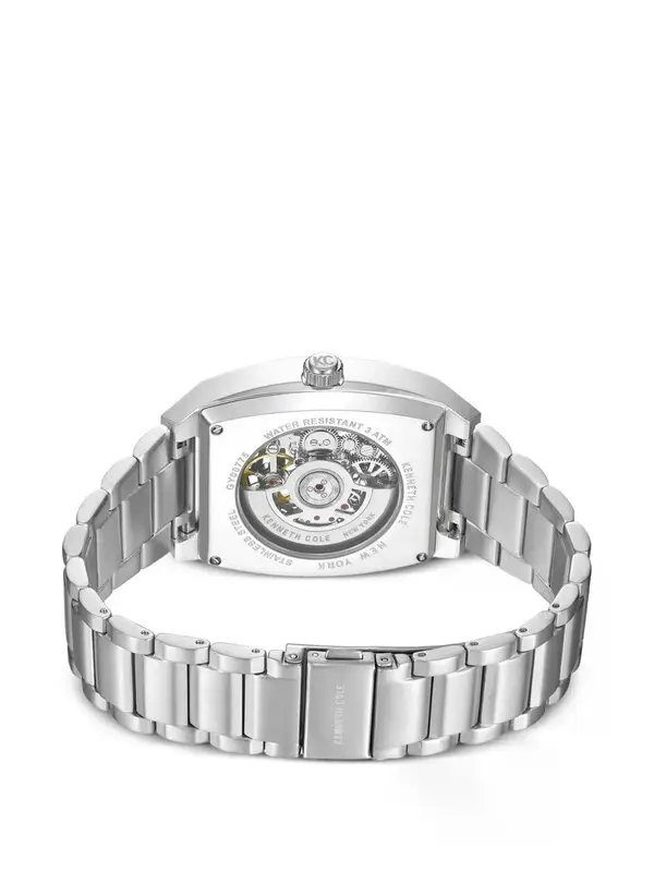 KENNETH COLE Skeleton-dial Tonneau-face 40mm Watch