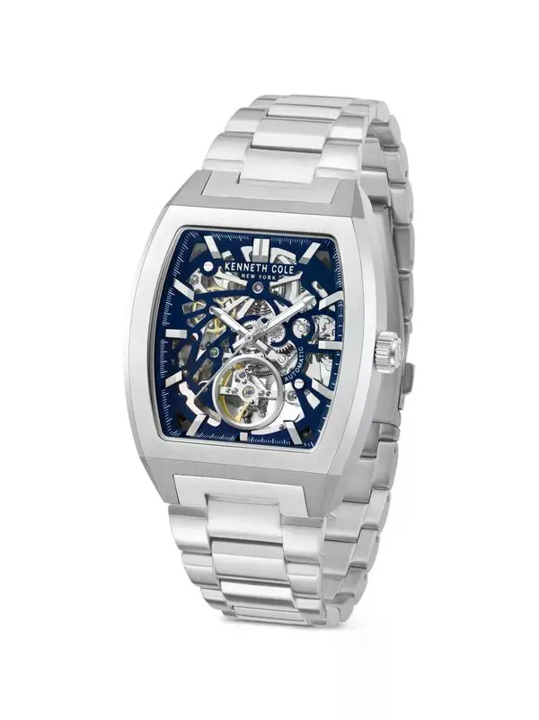 KENNETH COLE Skeleton-dial Tonneau-face 40mm Watch