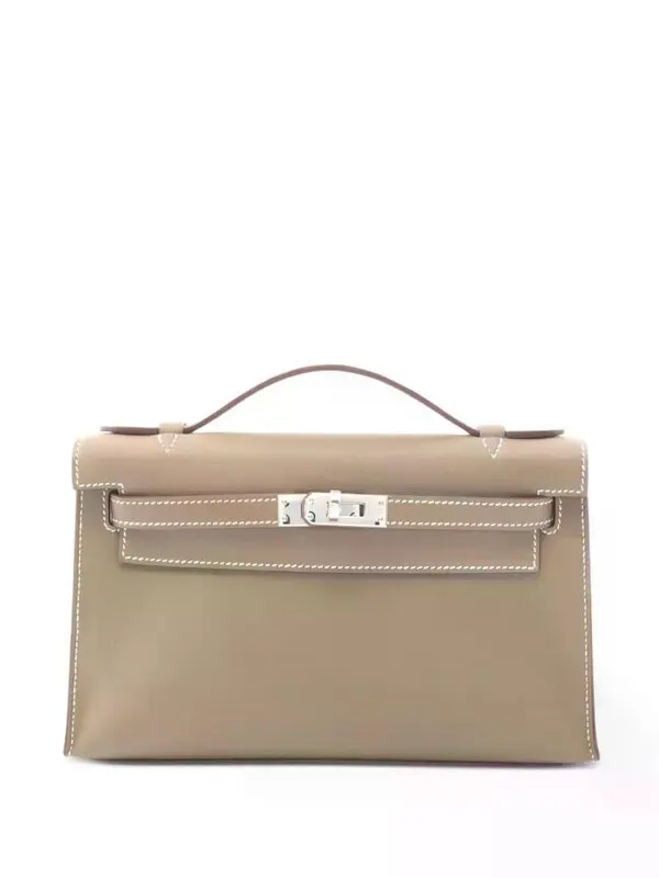Hermès Swift Leather Kelly Pochette 22 Handbag - Brown