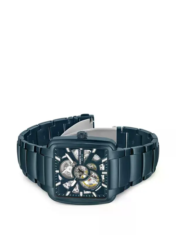 KENNETH COLE Skeleton-dial Square-face 40mm Watch