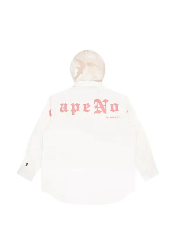 AAPE BY *A BATHING APE Moonface Embroidered Hooded Shirt