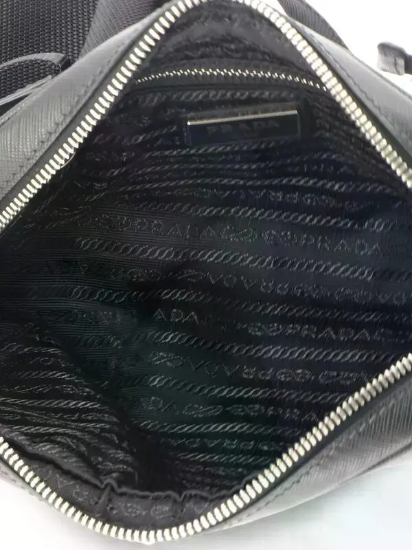 Prada Saffiano Leather Logo Waist Bag