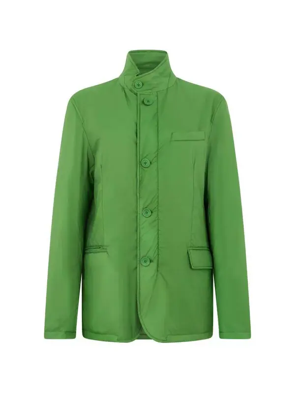 Herno Button-fastening High-neck Jacket - Green