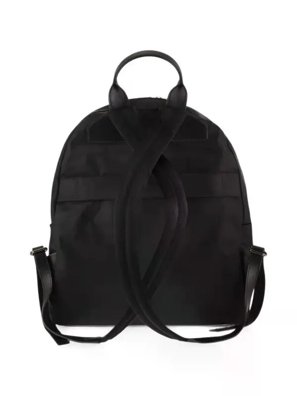 Kiton Leather-trimmed Zip-fastening Backpack