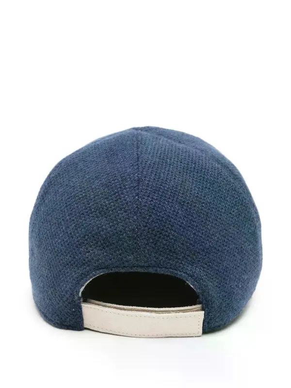 Eleventy Logo-embroidered Cashmere Baseball Cap