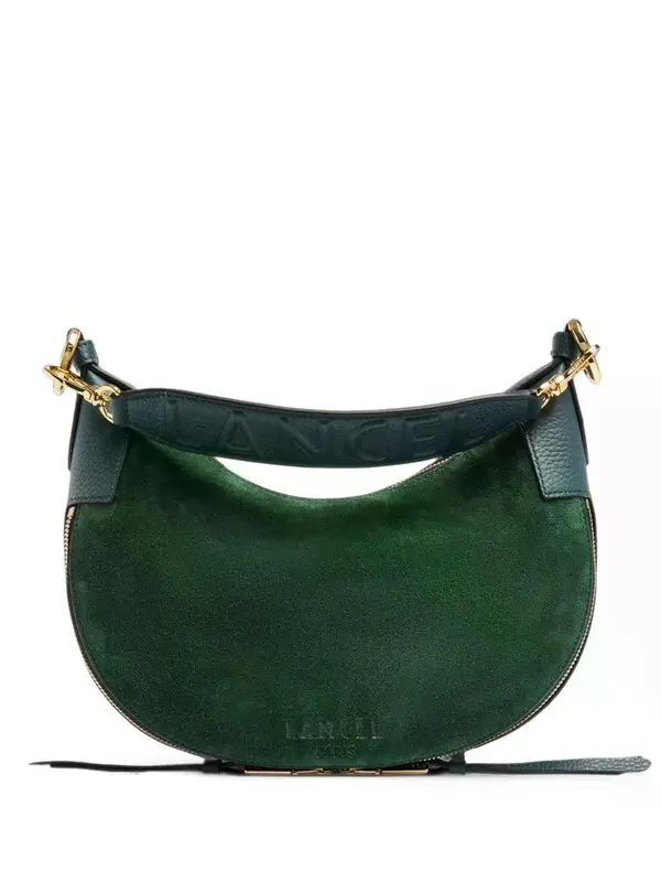 LANCEL Small Origami Suede Shoulder Bag