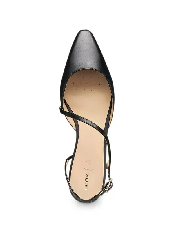 Geox Giselda Buckle-fastening Pointed-toe Ballet Flats