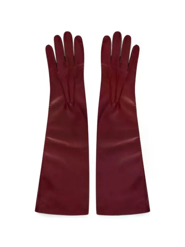 Alberta Ferretti Long Leather Gloves