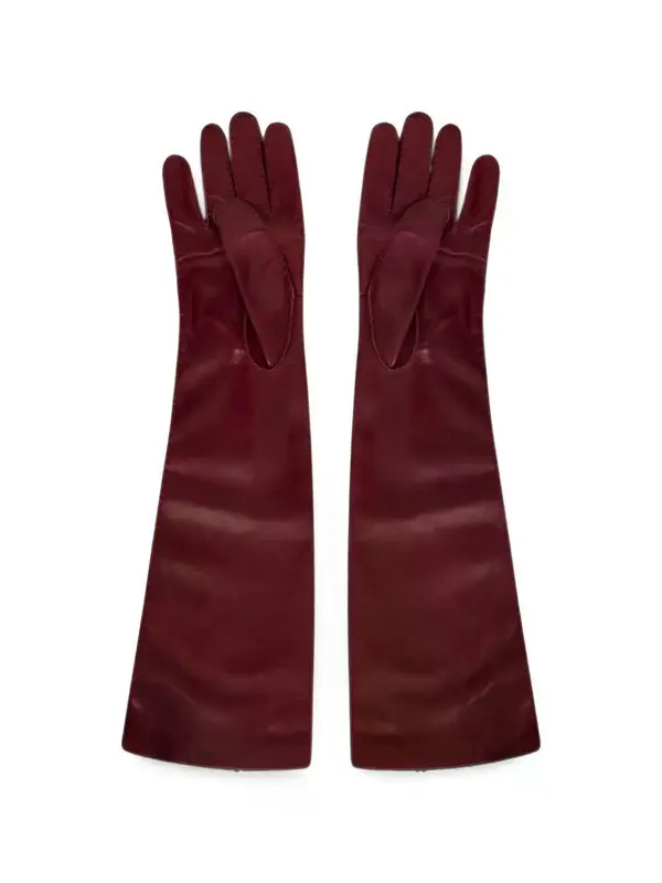 Alberta Ferretti Long Leather Gloves