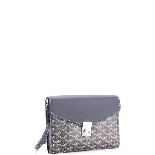 Goyard Chypre Wallet On Strap Coated Canvas With Leather