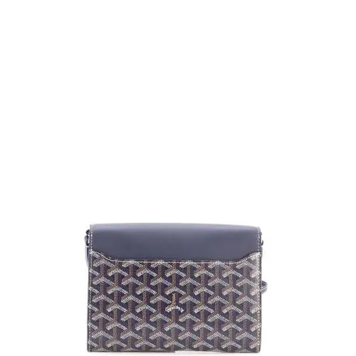 Goyard Chypre Wallet On Strap Coated Canvas With Leather