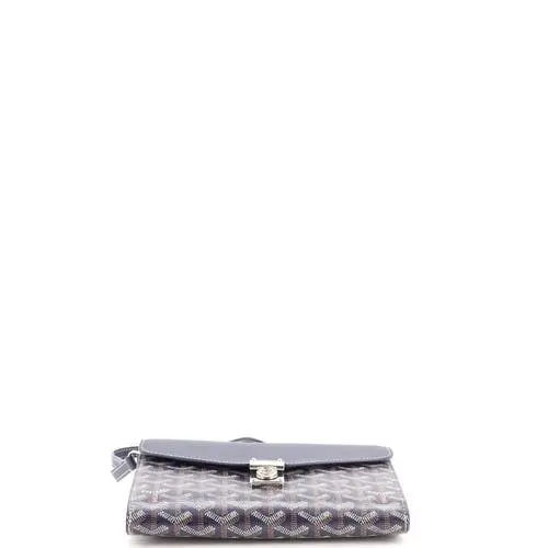 Goyard Chypre Wallet On Strap Coated Canvas With Leather