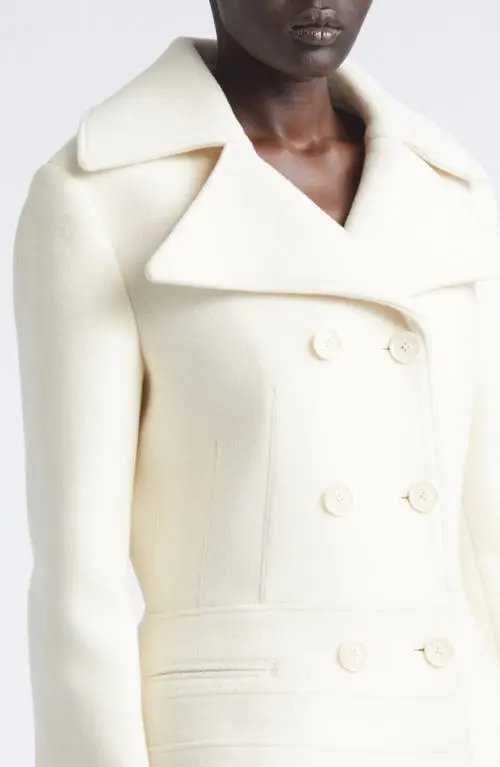 Proenza Schouler Romane Compact Melton Wool Jacket - Ivory