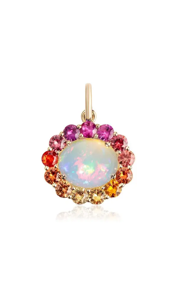 JULIA CHAFE 14k Yellow Gold Opal Sunset Charm