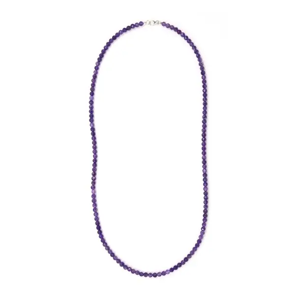 Shar Oke Purple / Silver Amethyst Necklace