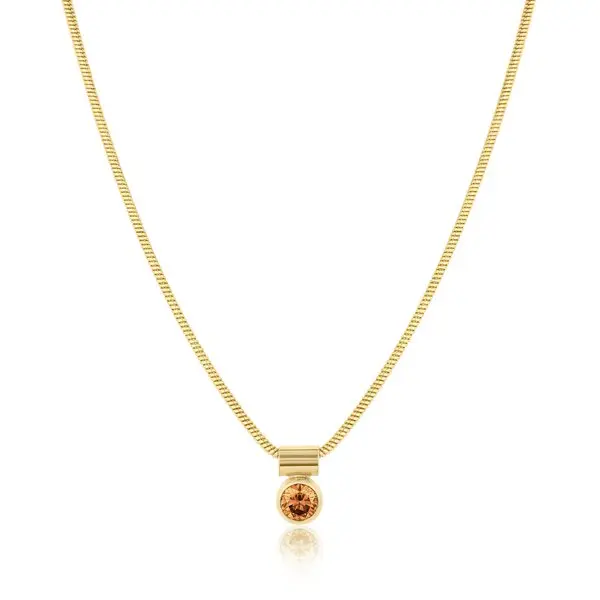 SET & STONES Ellie November Birthstone Necklace - Gold