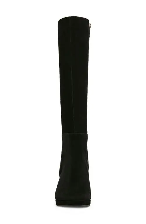 Blondo Sofie Waterproof Knee High Platform Boot - Black Suede