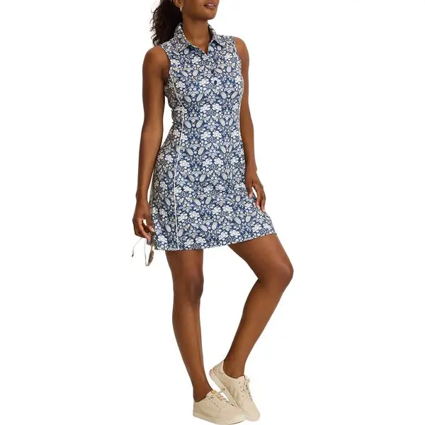 Tommy Bahama Sierra Sun Tropical Reflection Minidress - Dark Bluestone