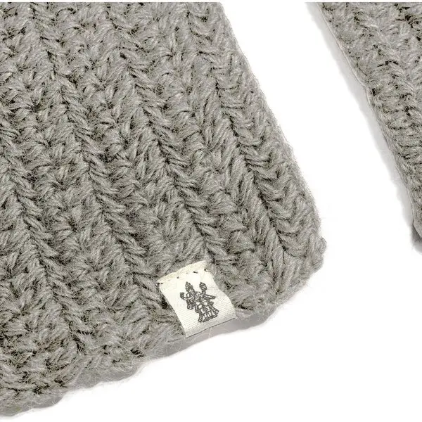 NIRVANNA DESIGNS Hand Crochet Velour Scarf - Ash