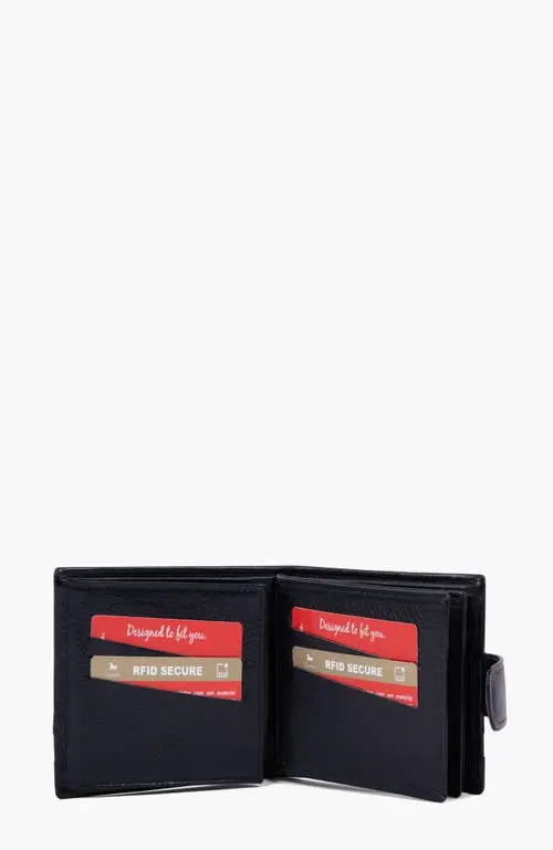 CAVALINHO Di Cavallo Trifold Leather Wallet 503 - Navy