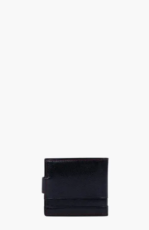 CAVALINHO Di Cavallo Trifold Leather Wallet 503 - Navy