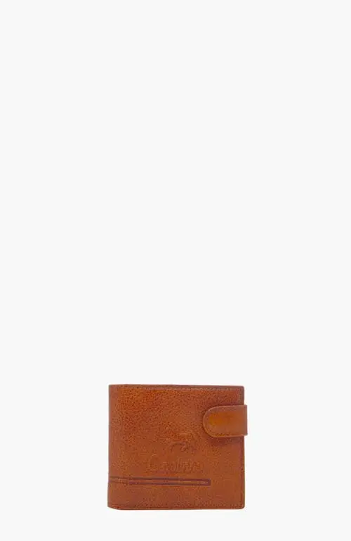 CAVALINHO Gentleman Trifold Leather Wallet 586 - Camel Brown