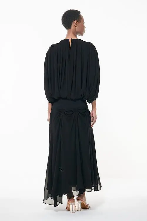 LEEM Smocked Waist Skirt