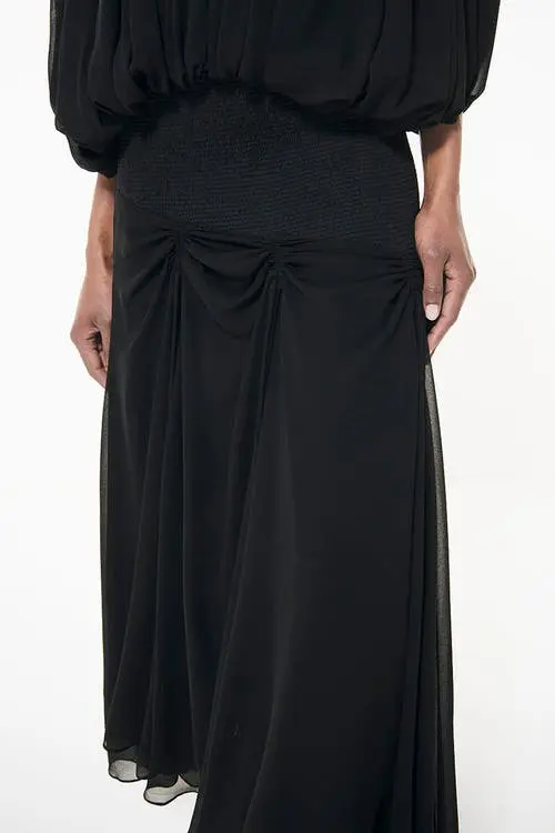 LEEM Smocked Waist Skirt