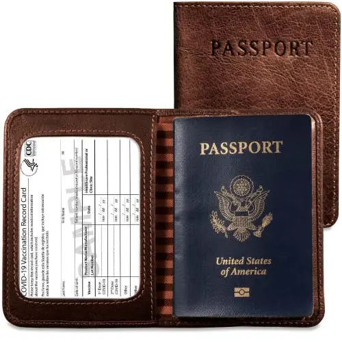 JACK GEORGES Voyager Passport Cover - Brown