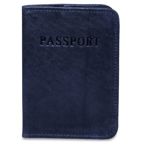 JACK GEORGES Voyager Passport Cover - Navy