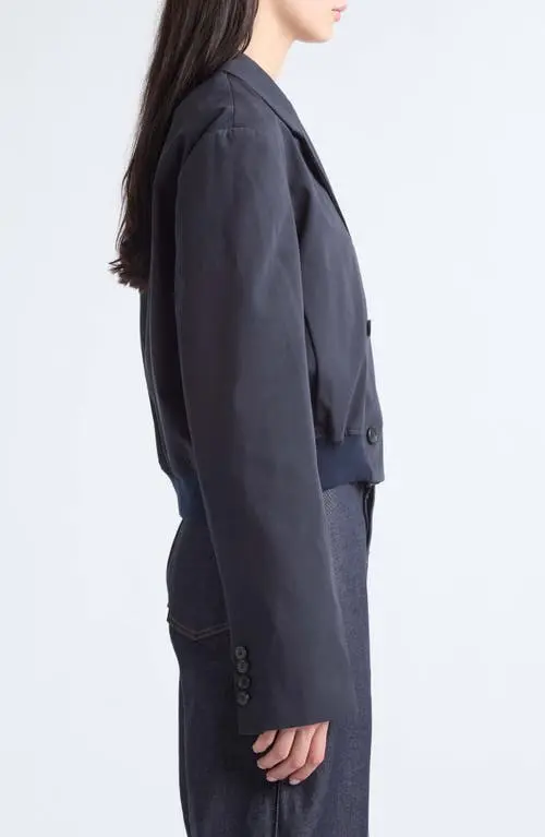 JW Anderson Cropped Double-breasted Cotton Blazer