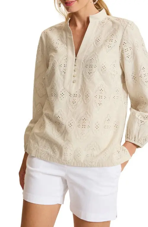 Tommy Bahama Schiffli Eyelet Top