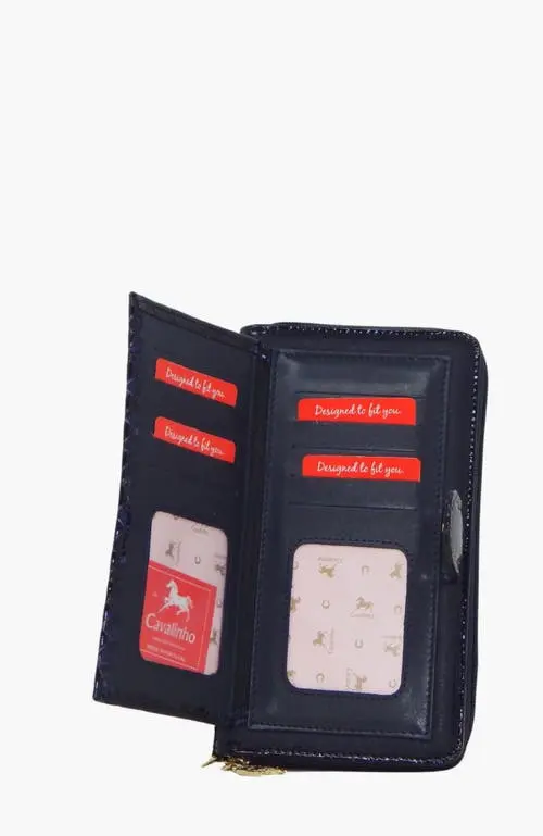 CAVALINHO Grace Wristlet Wallet 213 - Navy/beige