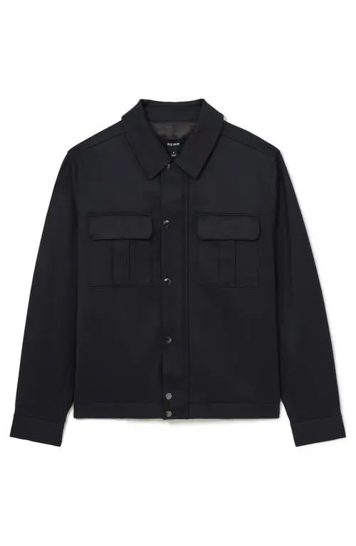 REISS Americas Cotton & Lyocell Shirt Jacket